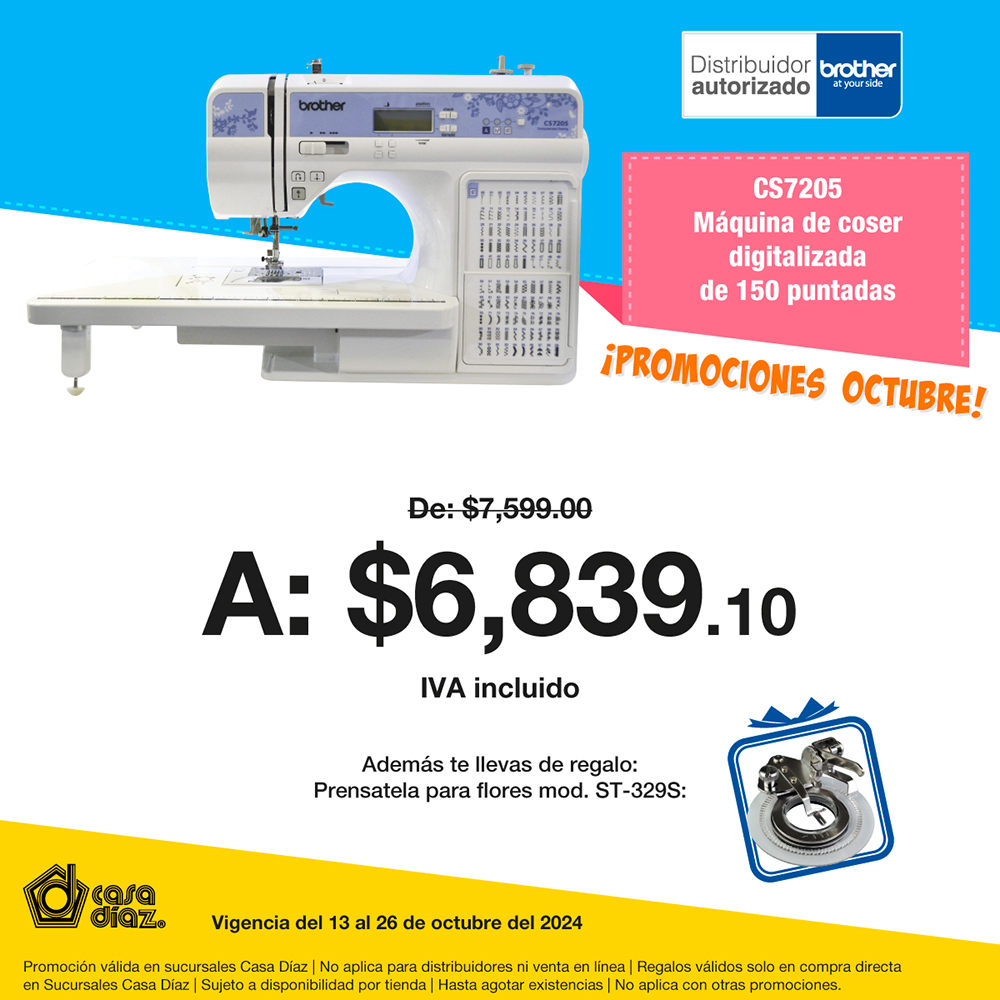 Máquinas de Coser y Bordadoras Domésticas Brother al mejor precio