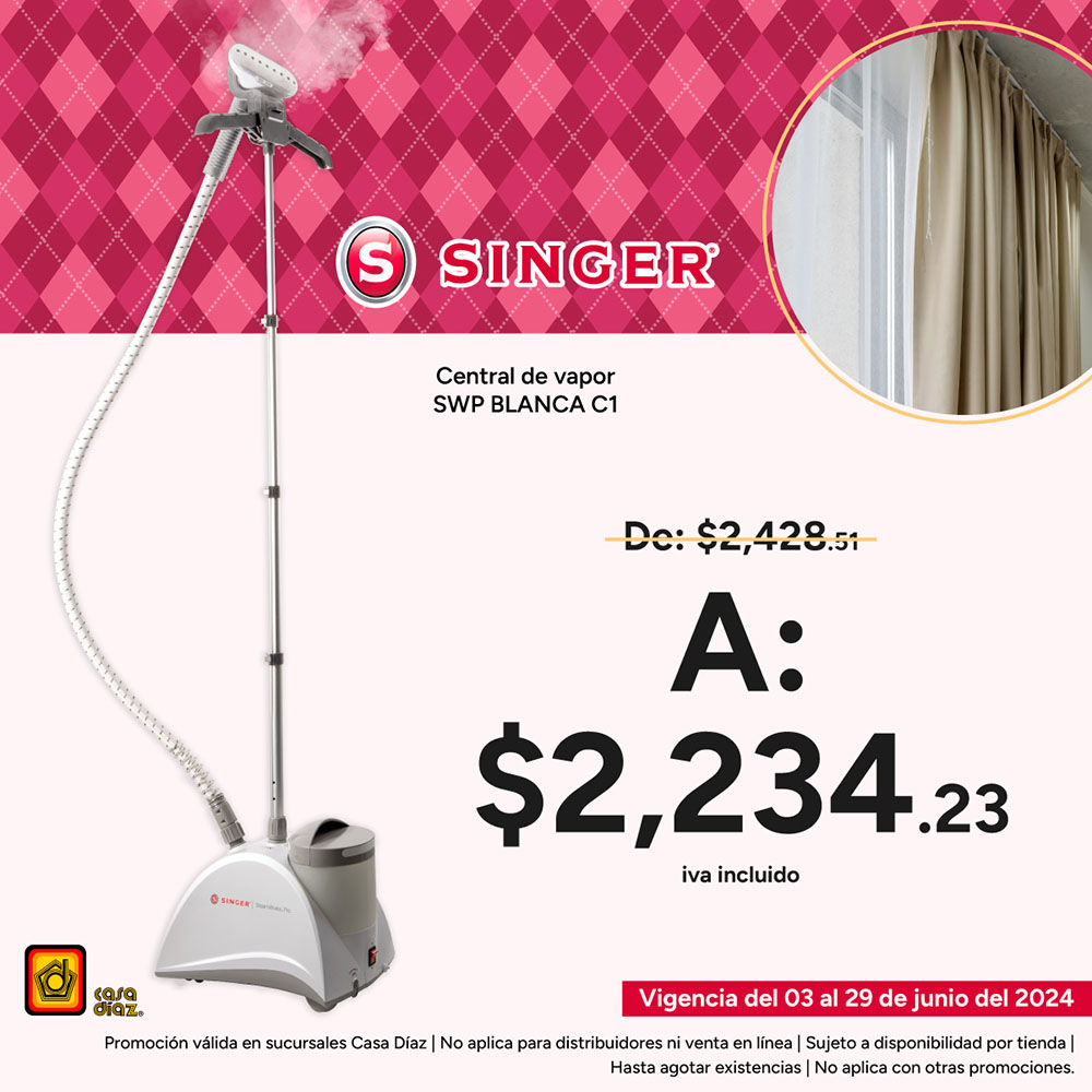 Máquinas de Coser y equipos de planchado Singer al mejor precio